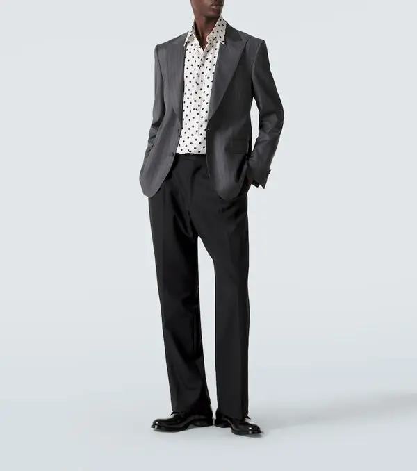 Dolce & Gabbana Pinstripe Virgin Wool Blazer