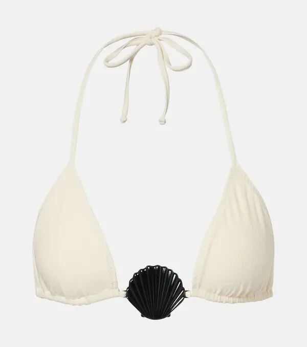 SAME Shell Bikini Top - White