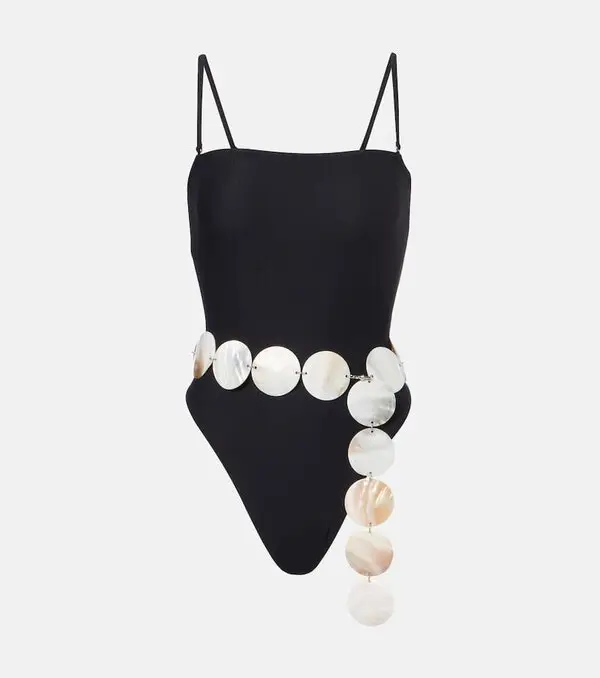 SAME Shell Disc Swimsuit - Black