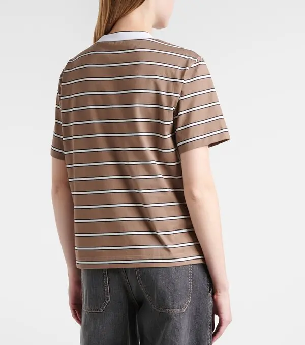 Brunello Cucinelli Striped Cotton Jersey T-shirt