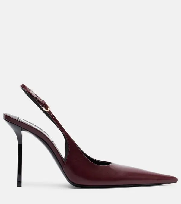 Victoria Beckham Leather Slingback Pumps
