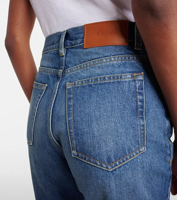 Chloé Embellished Straight Jeans