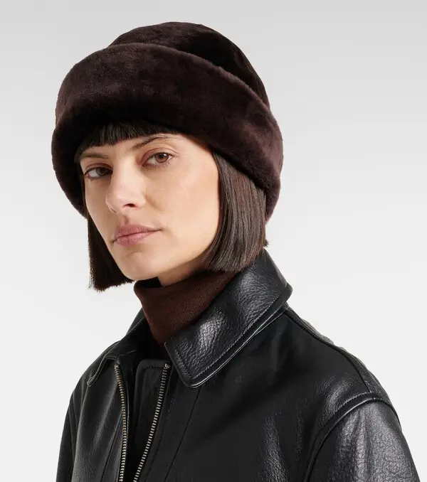 Nour Hammour Shearling Hat