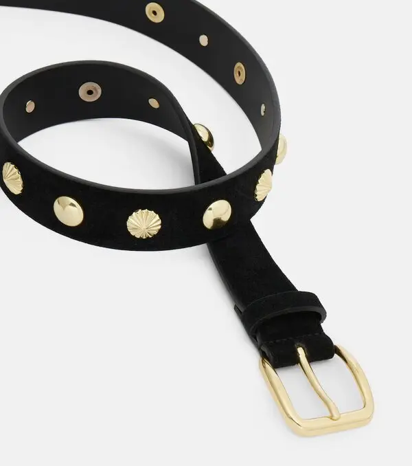 Nour Hammour Eden Studded Suede Belt