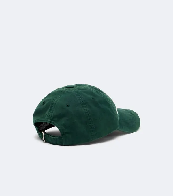Acne Studios Logo Denim Baseball Cap - Green