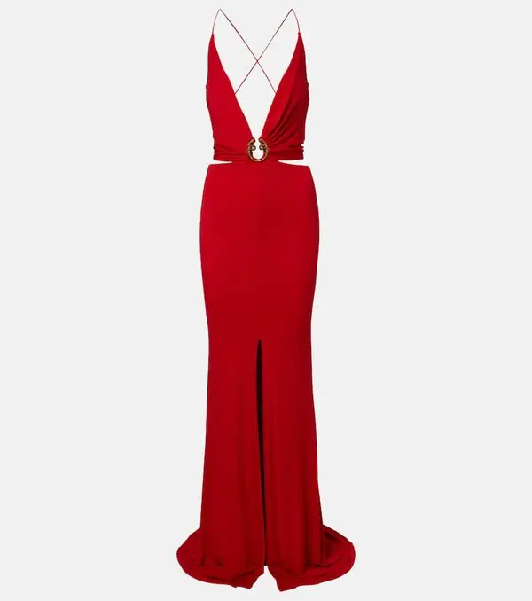 Roberto Cavalli Open-back Gown
