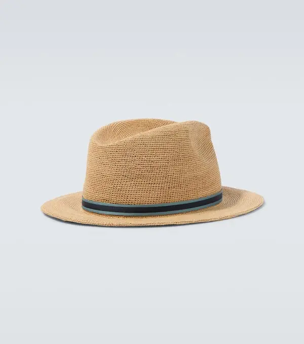 Borsalino Argentina Crochet Straw Fedora