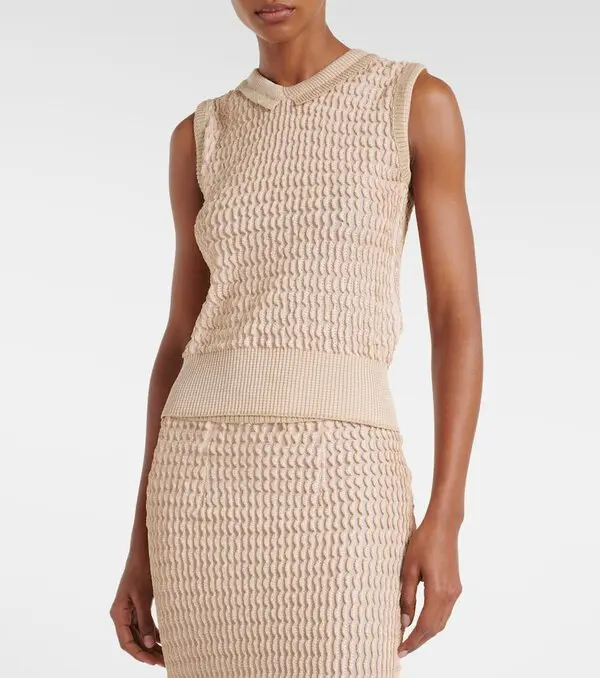 MAISON MARGIELA Ribbed-knit Vest