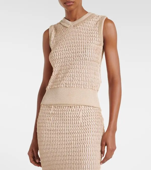 MAISON MARGIELA Ribbed-knit Vest