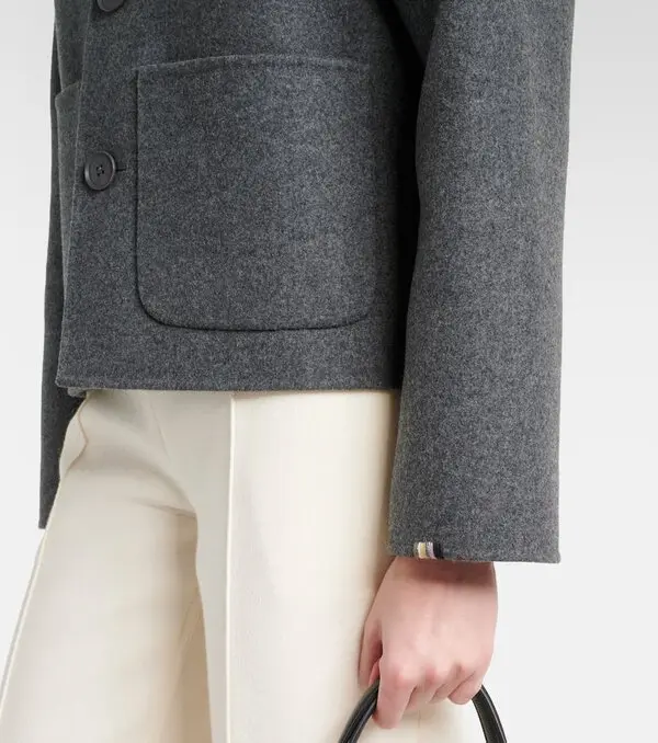 Extreme Cashmere N°463 Mover Wool And Cashmere Jacket - Grey