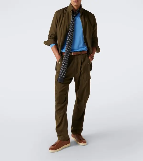 TOM FORD Warwick Perforated Leather Sneakers - Brown