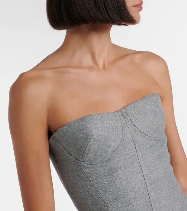 Alex Perry Draped Bustier Mini Dress