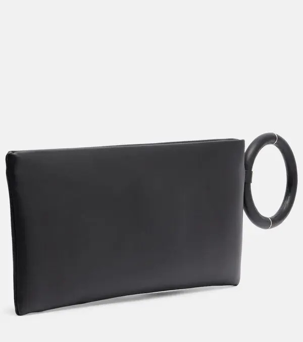 TOM FORD Aura Leather Wristlet - Black