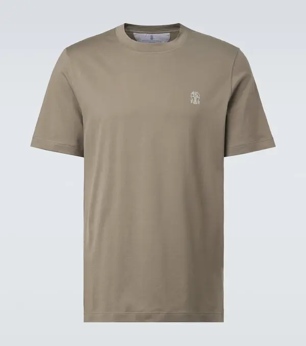 Brunello Cucinelli Cotton Jersey T-shirt - Green