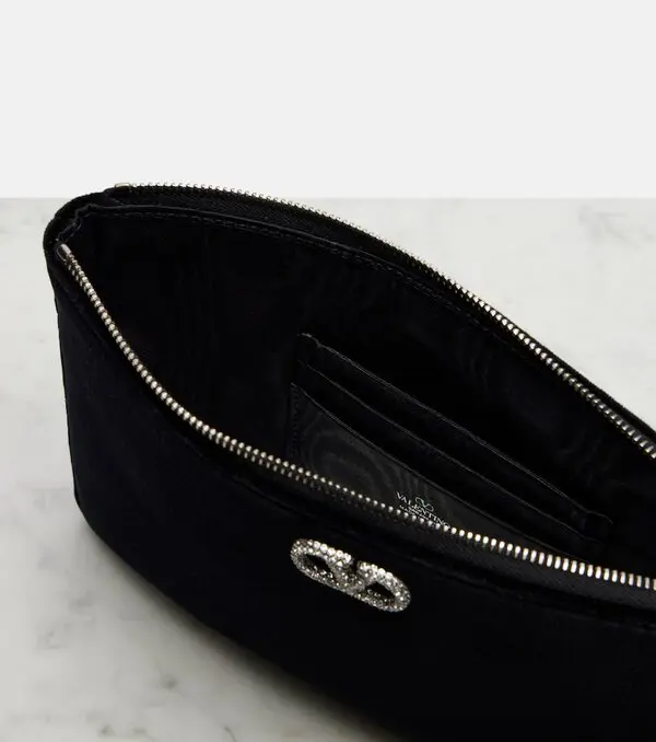 Valentino Garavani Vlogo Velvet Pouch