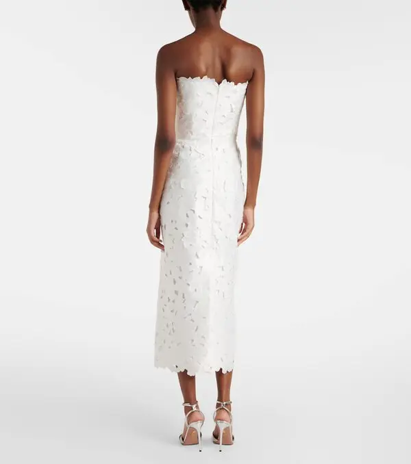 Costarellos Lace Bustier Gown