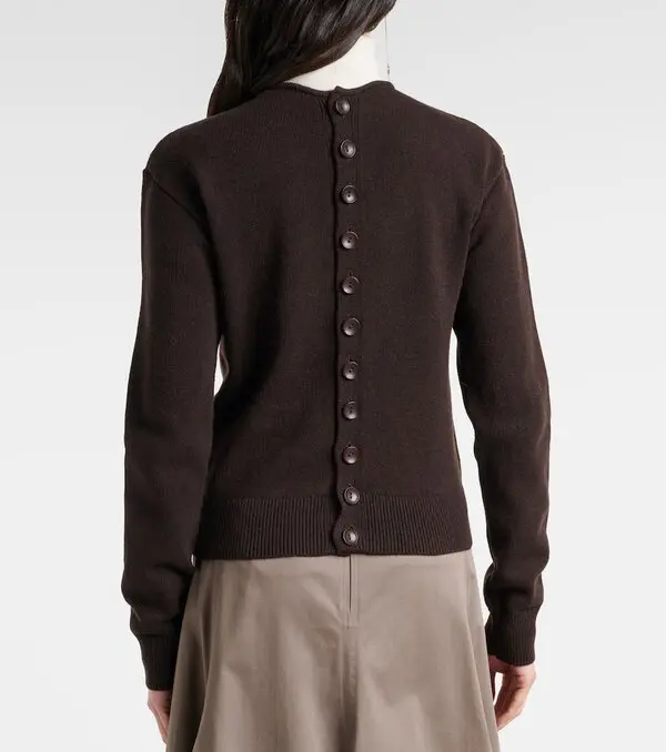 LEMAIRE Reversible Wool And Cashmere Cardigan