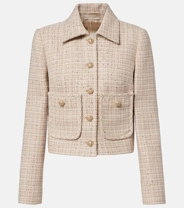 Elie Saab Sequined Tweed Jacket