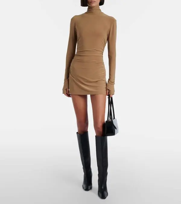 Norma Kamali Turtleneck Mini Dress