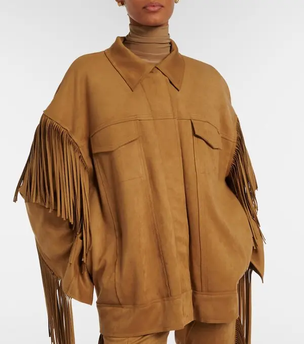 Norma Kamali Fringed Jacket