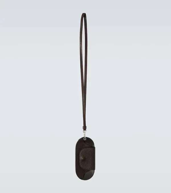LEMAIRE Leather Glasses Holder - Brown