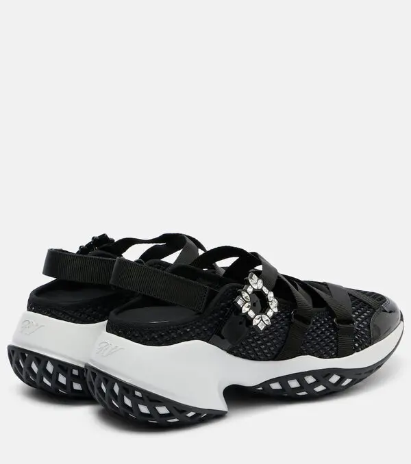 ROGER VIVIER Viv' Run Embellished Sneakers
