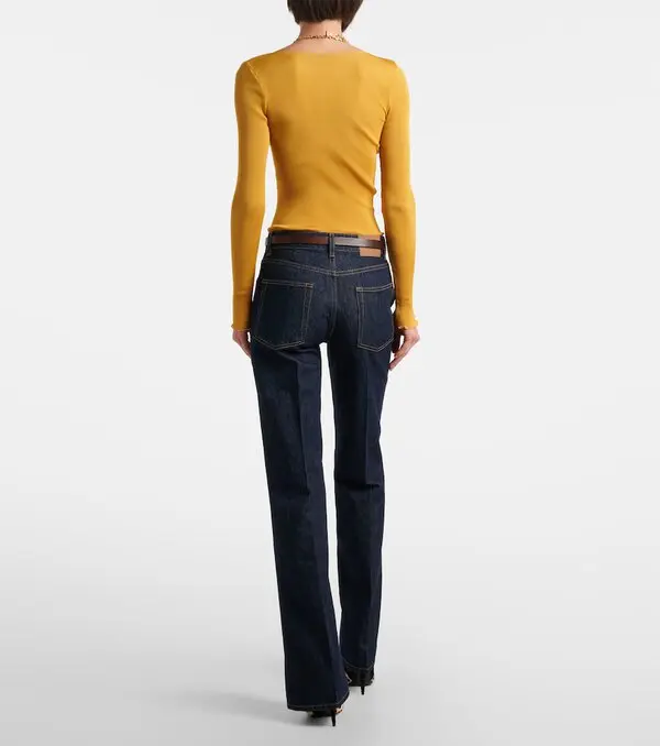 Saint Laurent 70s Bootcut Jeans - Blue