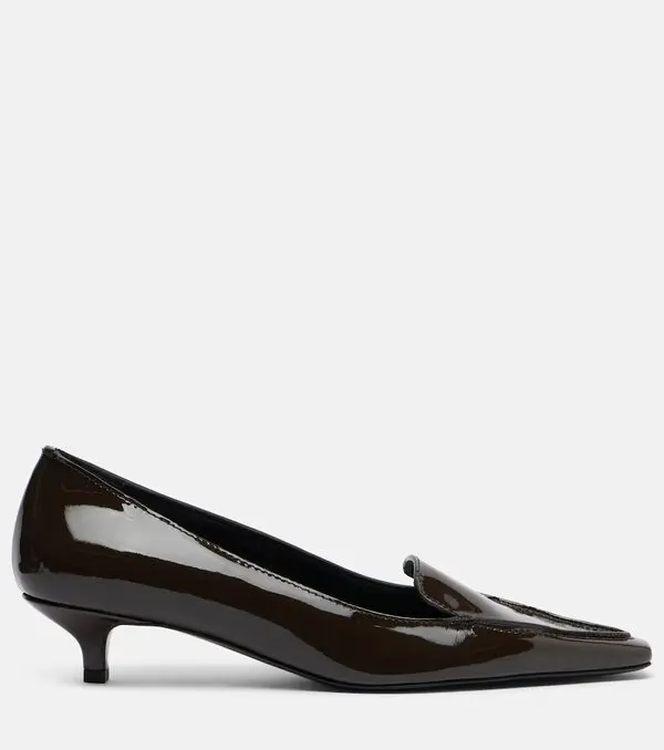 TOTEME Patent Leather Loafer Pumps