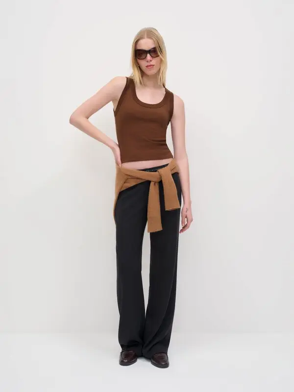 REFORMATION Seline Tank - Brown