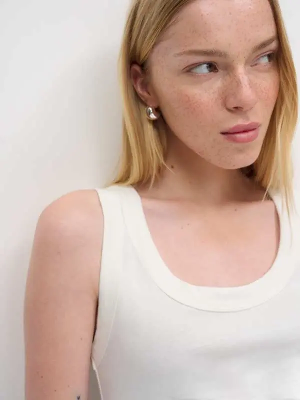 REFORMATION Seline Tank Top - Ivory