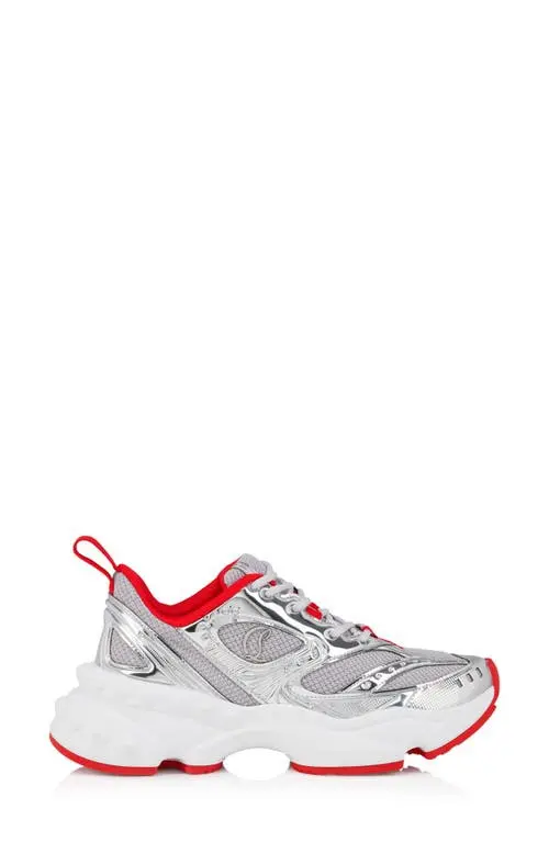 CHRISTIAN LOUBOUTIN So Flo Sneaker - Silver