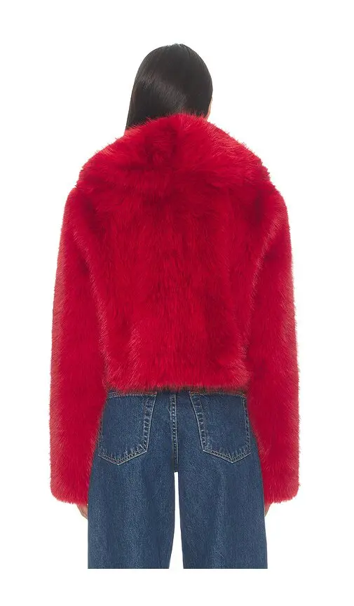 NAKEDVICE The Delaney Cropped Fur Jacket