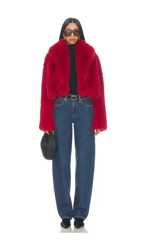 NAKEDVICE The Delaney Cropped Fur Jacket