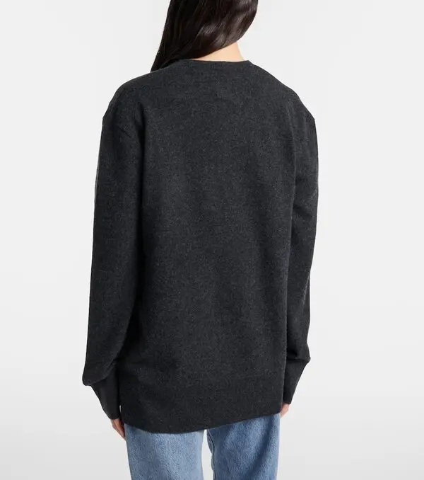 TOTEME Cashmere V-neck Sweater - Grey