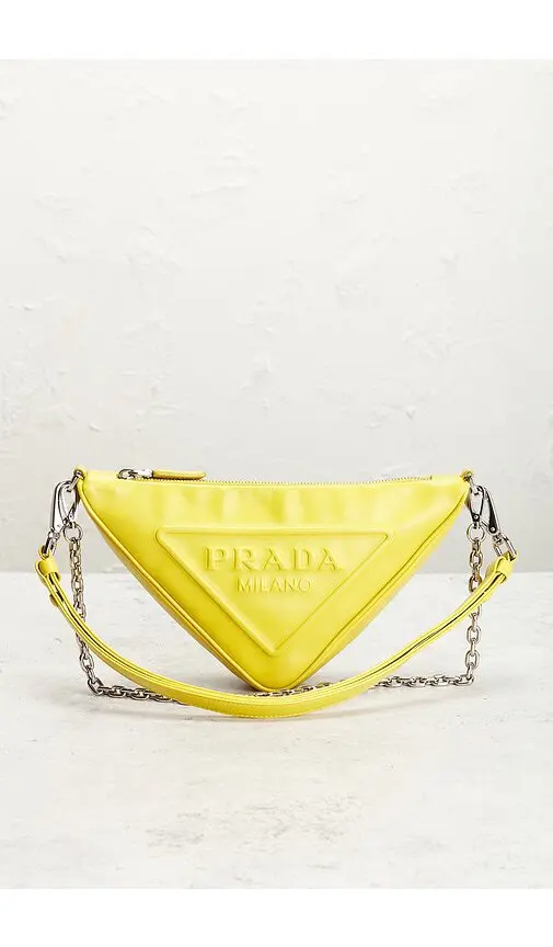 FWRD RENEW Prada Mini Triangle Shoulder Bag