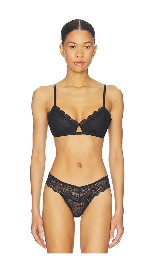 Eberjey Lara Triangle Bralette - Black