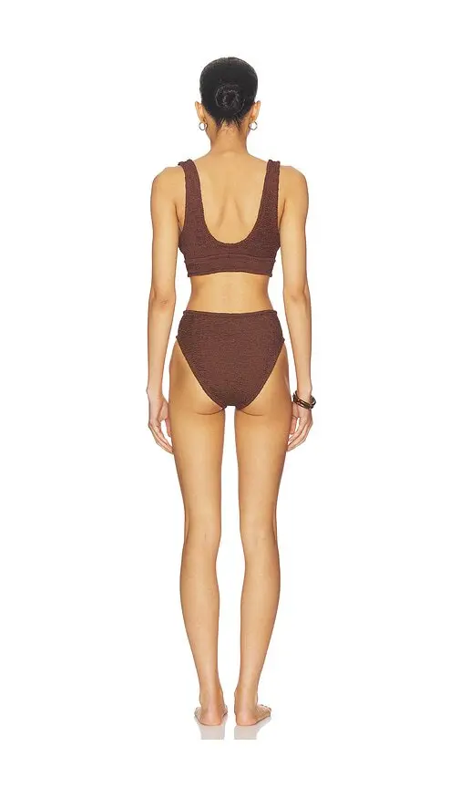 Hunza G Angel Bikini Set - Metallic Chocolate