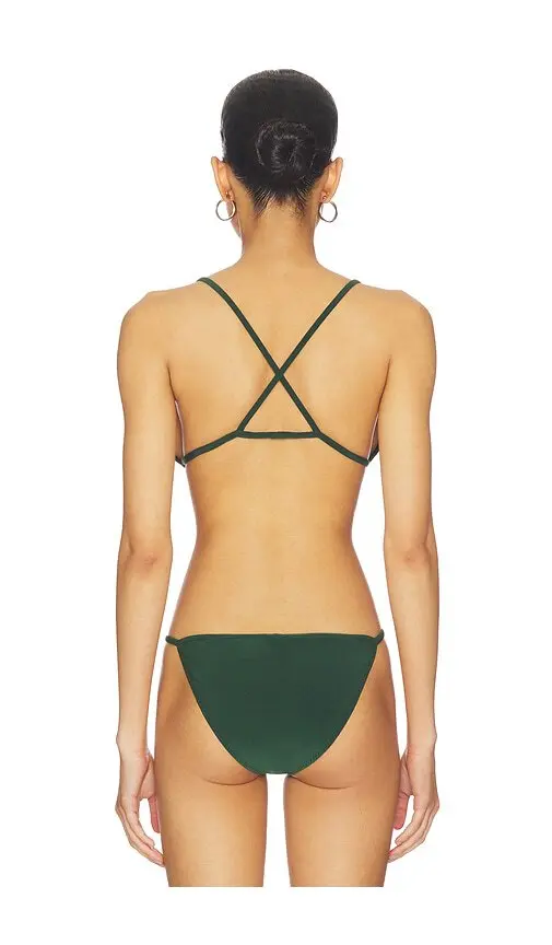 Norma Kamali No Tie Triangle Bikini Top