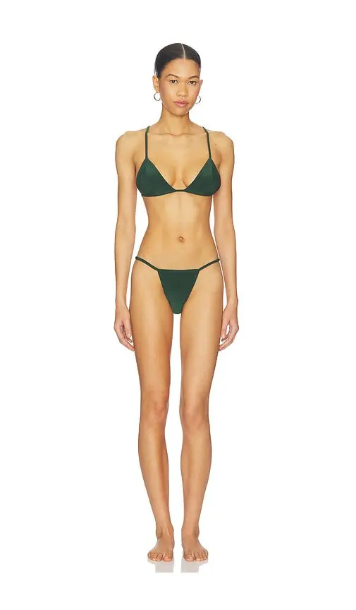 Norma Kamali No Tie Triangle Bikini Top
