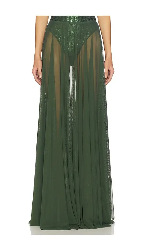 Norma Kamali Flared Maxi Skirt