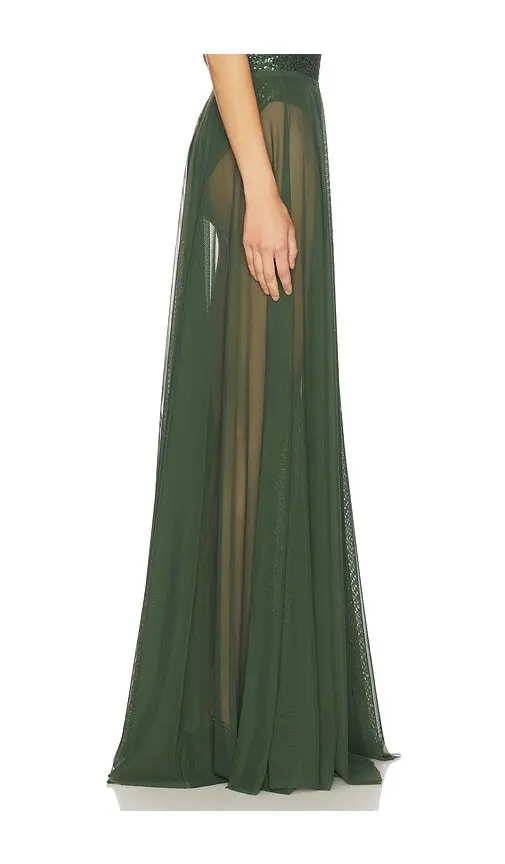 Norma Kamali Flared Maxi Skirt