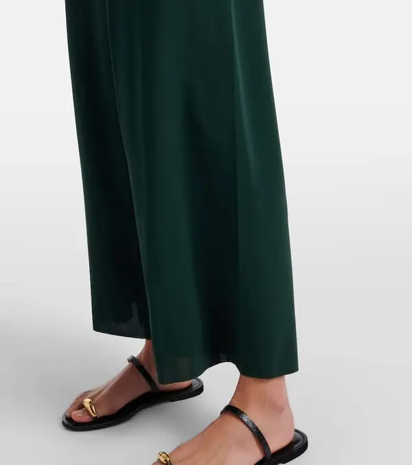 ERES Zelie Jersey Wide-leg Pants - Green
