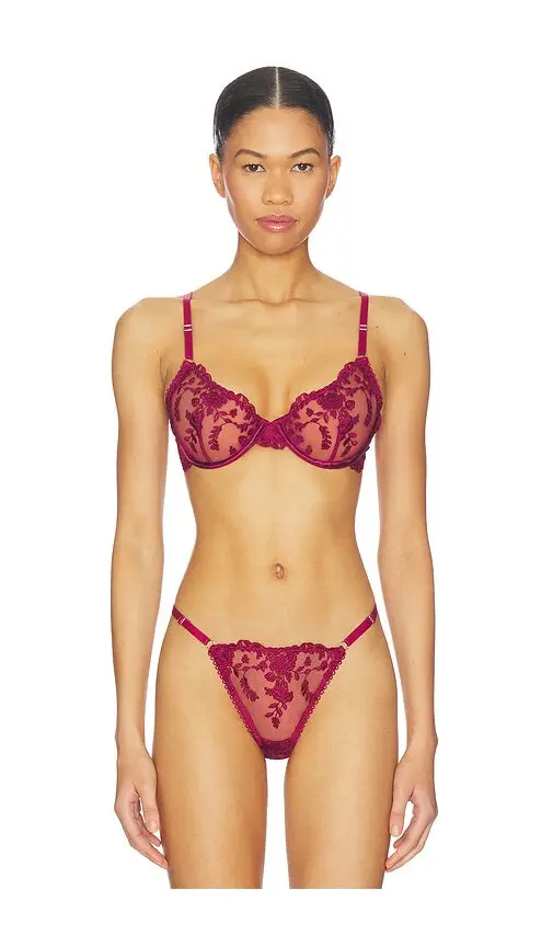 KAT THE LABEL Nicolette Underwire Bra - Red