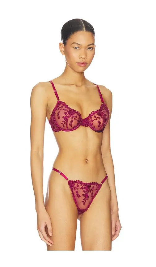 KAT THE LABEL Nicolette Underwire Bra - Red