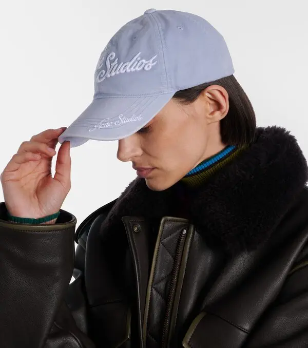 Acne Studios Denim Baseball Cap - Blue