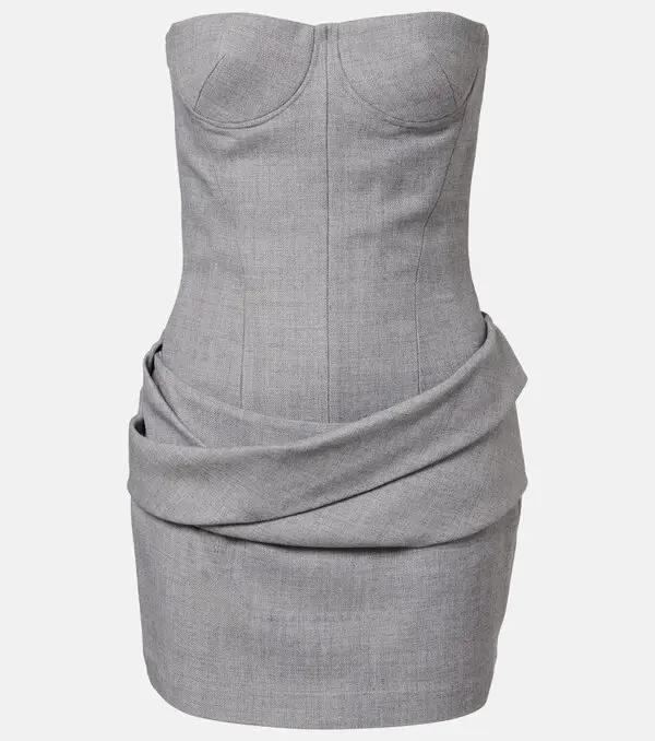 Alex Perry Draped Bustier Dress