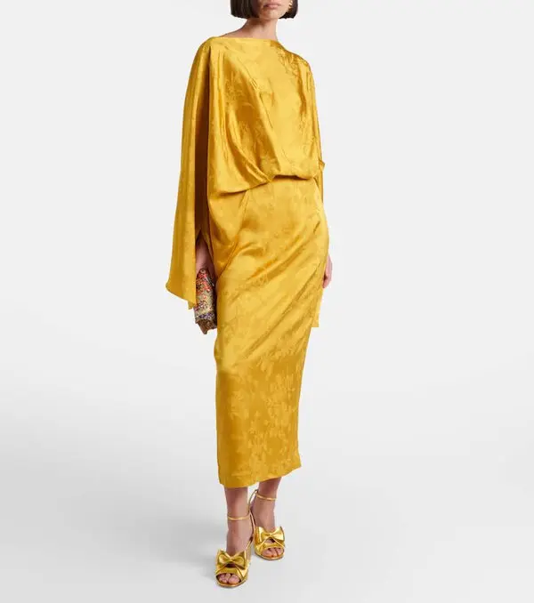TALLER MARMO Eolia Primavera Jacquard Midi Dress