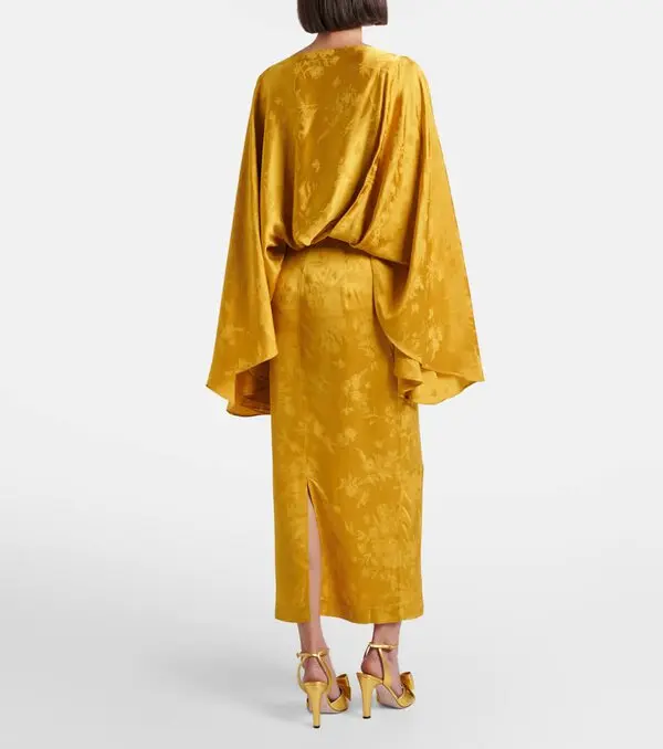 TALLER MARMO Eolia Primavera Jacquard Midi Dress