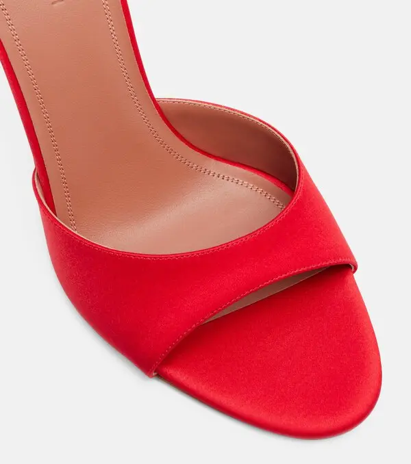 Amina Muaddi Elodie 90 Satin Mules