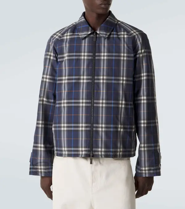 Burberry Check Cotton Blouson Jacket